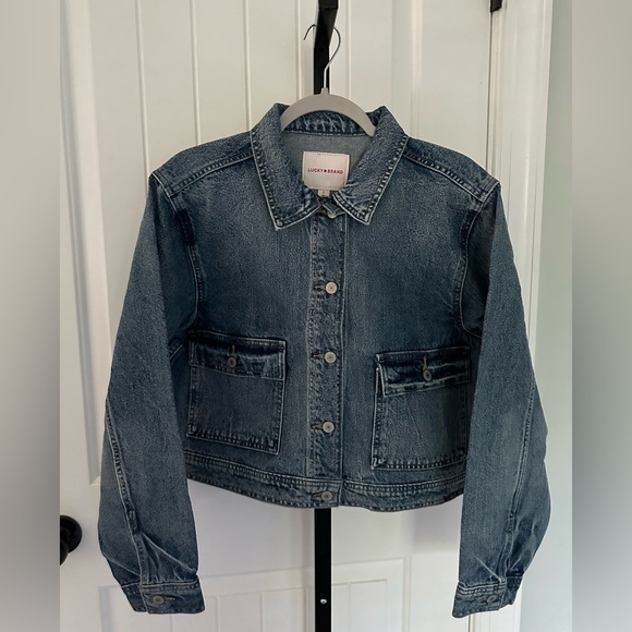 Lucky Brand | Jackets & Coats | Lucky Brandcropped Trucker Denim ...